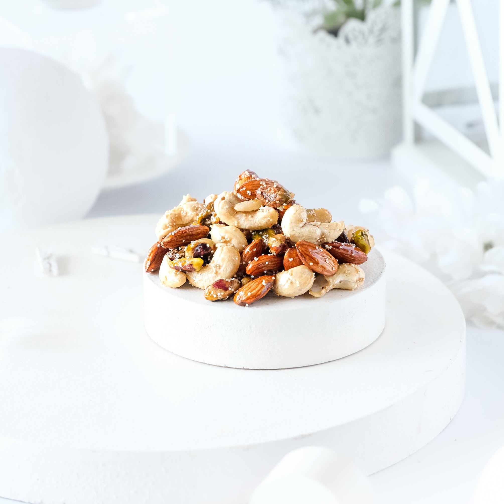 Honey Infused Assorted Nuts With Poppy Seeds